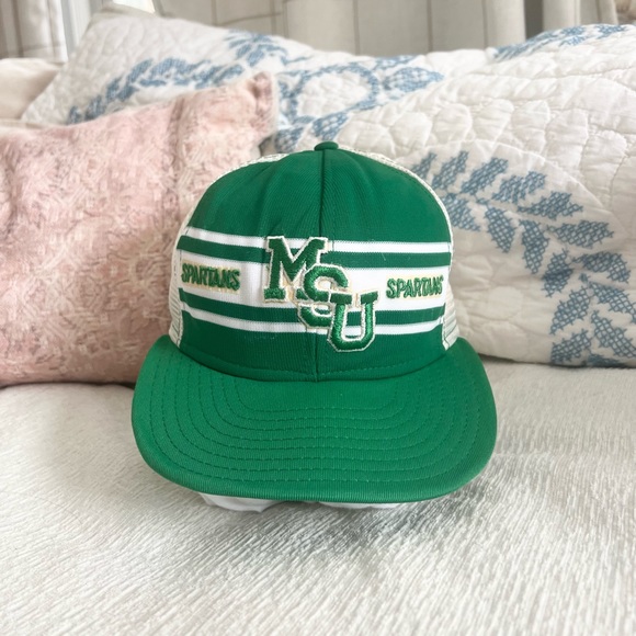Michigan State | Accessories | Vintage Michigan State Spartans Green ...